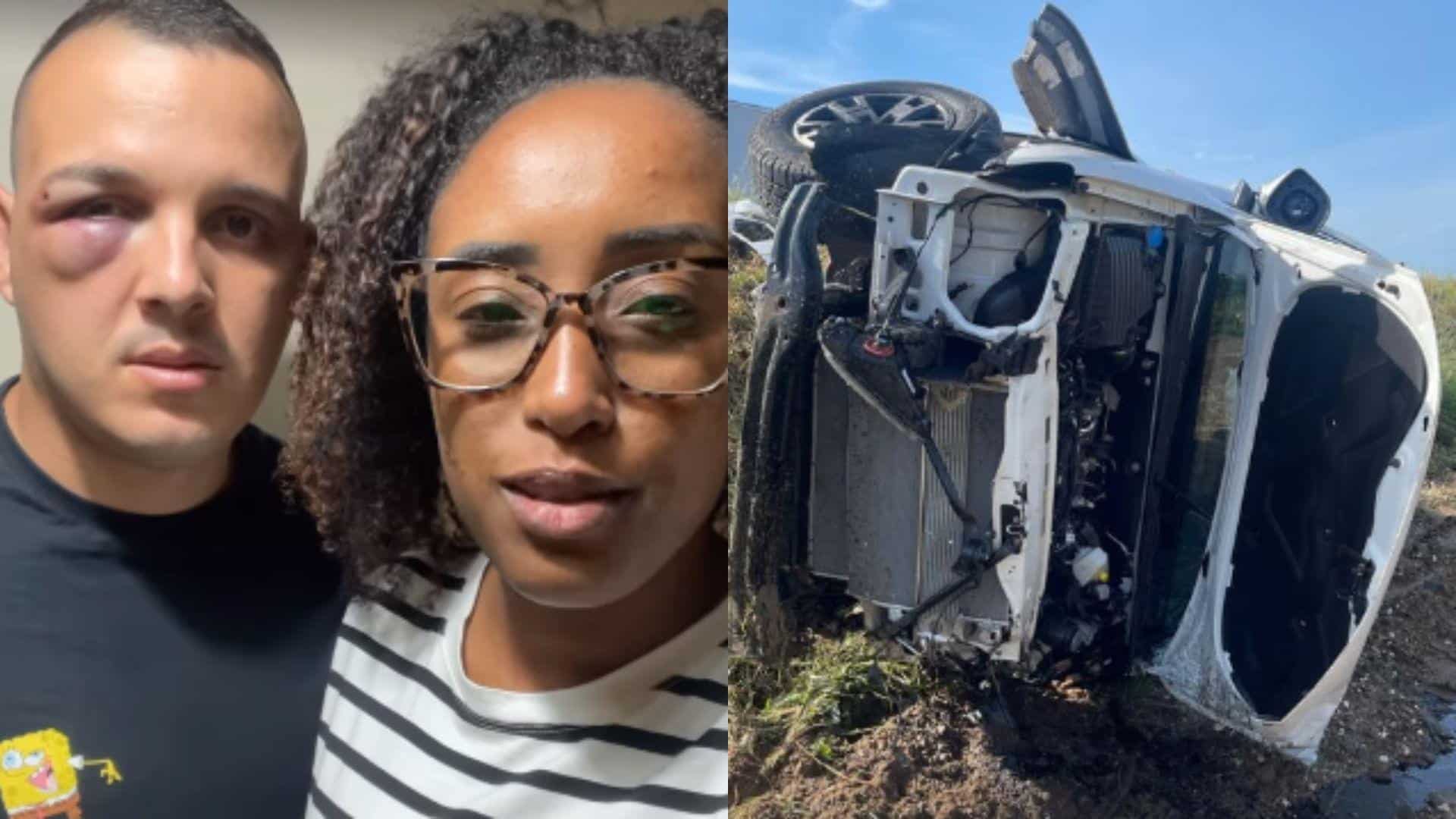 Cantora gospel sofre grave acidente de carro; veja o que se sabe