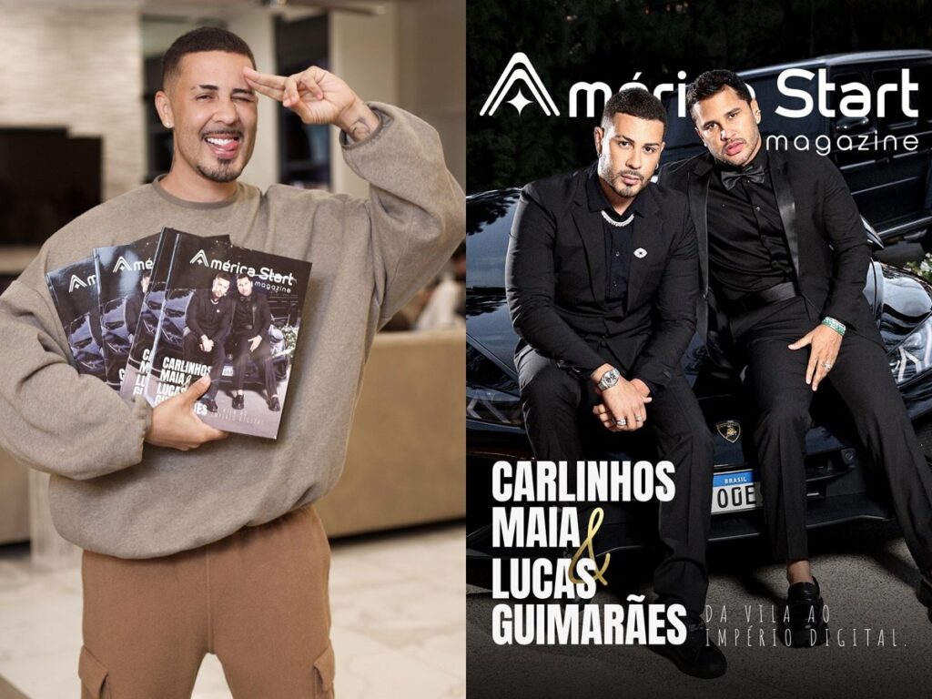Carlinhos Maia e Lucas Guimarães na Capa da América Start Magazine